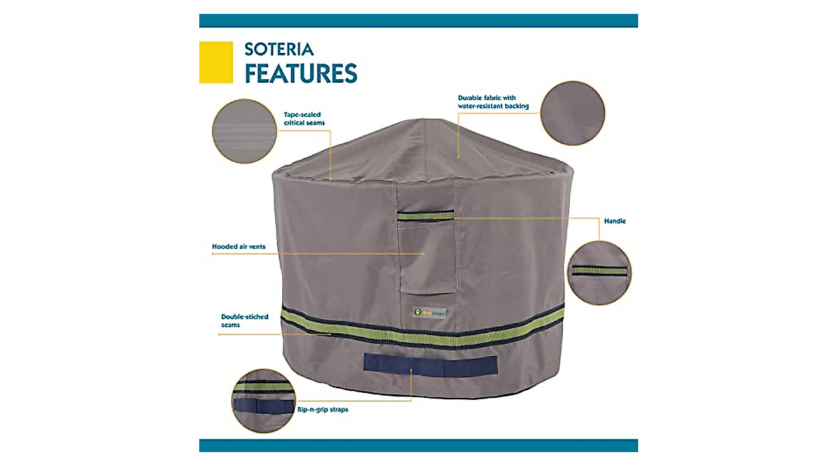 Duck Covers Classic Waterproof Fire Pit Cover 36 Inch
