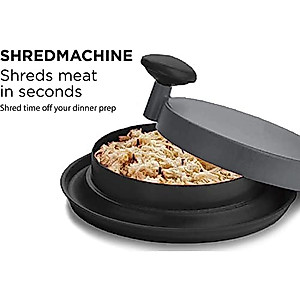 SFKL Chicken Shredder, ShredMachine Better Than Bear Claws Meat Shredder for Pulled Pork, Beef and Chicken, Dishwasher Safe, 20CM (1 PCS) (Black)