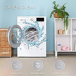 METAHOTS King Size Comforter Set, 7 PCS White Flowers Botanical Printed on Grey Comforter Set with Sheets, Soft Lightweight Microfiber Bedding Set for All Season(104"X90")