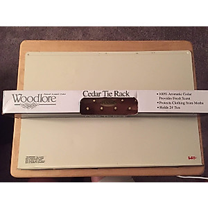 Woodlore Cedar Tie Rack Up to 24 Ties