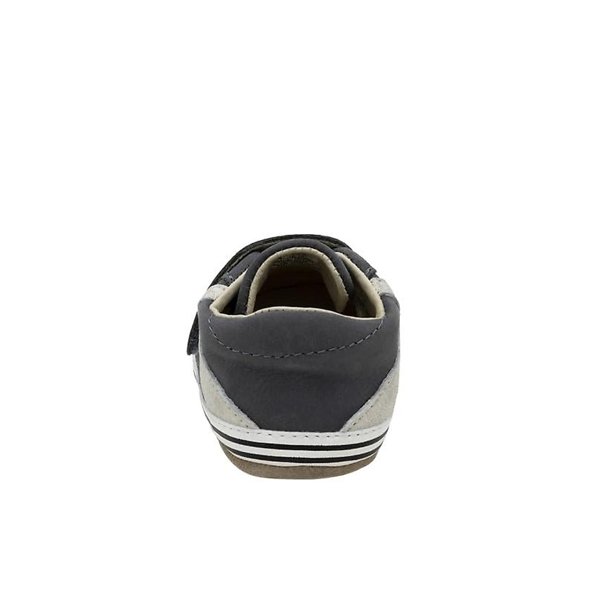 Robeez Baby Boys First Kicks, Adam Grey Leather, 9-12 Months