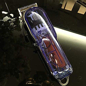 Clear DIY TOP Housing, Transparent TOP Cover for Wahl 5-Star Series Cordless Senior Clipper #8504,clipper not included.(blue)