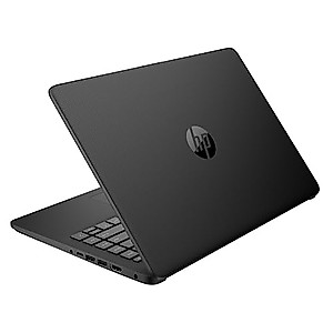 HP 2023 Newest Upgraded Laptops for College Student & Business, 14'' HD Computer, Intel Celeron N4120 Quad-Core, 8GB RAM, 128GB(64GB SSD+64GB Card) Fast Charge, Windows 11, Black (14-dq0051dx)
