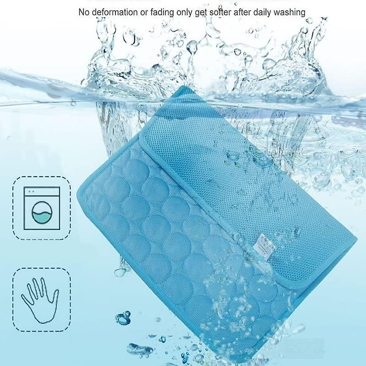 BUNGAA Lobster Clasp,Jewellery Clasps, Dog Cooling Mat Large and Washable Pet Beds Ice Pad Sofa House Puppy Couch Kennel Pet Supplies Cat Hammock Dog Accessories (Color : Pink, Size : M 60x50cm)