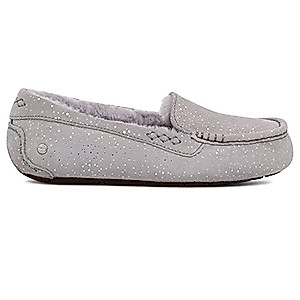 UGG Women's Ansley Metallic Spots Slipper, Pencil Lead, 5