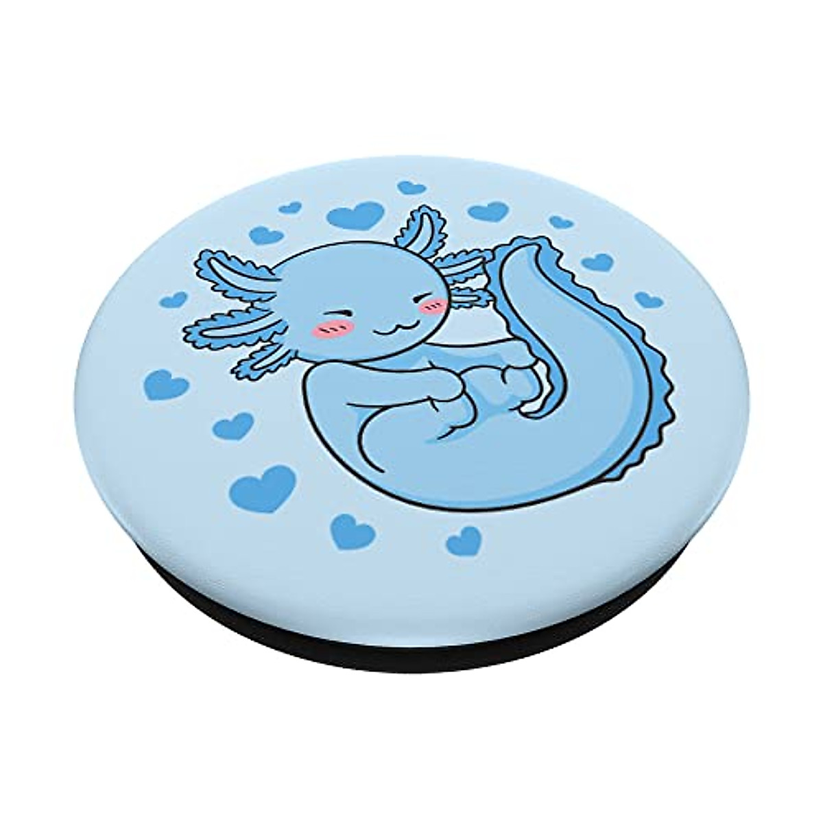 Cute Blue Axolotl Kawaii Axolotls PopSockets Swappable PopGrip