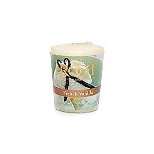 Root Candles 20-Hour Scented Beeswax Blend Votive Candles, 3-Count, French Vanilla, 3 Count