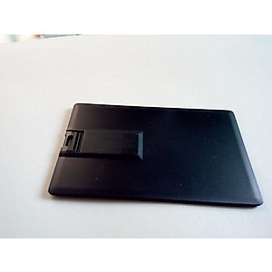 Credit Card USB Flash Drive Blank DIY Memory Stick Wholesale Bulk Pack 5 (4GB, Black)