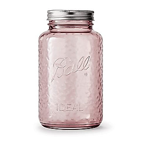 Ball Jar Rose Vintage Regular Mouth Pint Canning Jars, 4 Pack