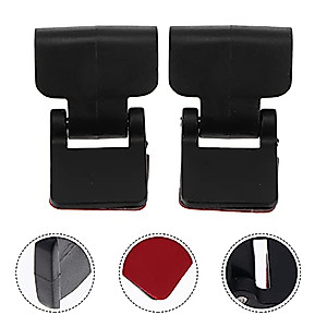 STOBOK 4pcs Reptile Terrarium Cover Clip Tropical Amphibians Tank Buckle Anti-Escape Cages Door Hinge Latch for Reptiles, Black, 1.97x1.18x0.98in