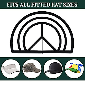TOOVREN 4-Pack Hat Brim Bender Hat Curving Band Hat Shaper with Two Curve Options No Steaming Required Convinent for All Types of Hats(Black)