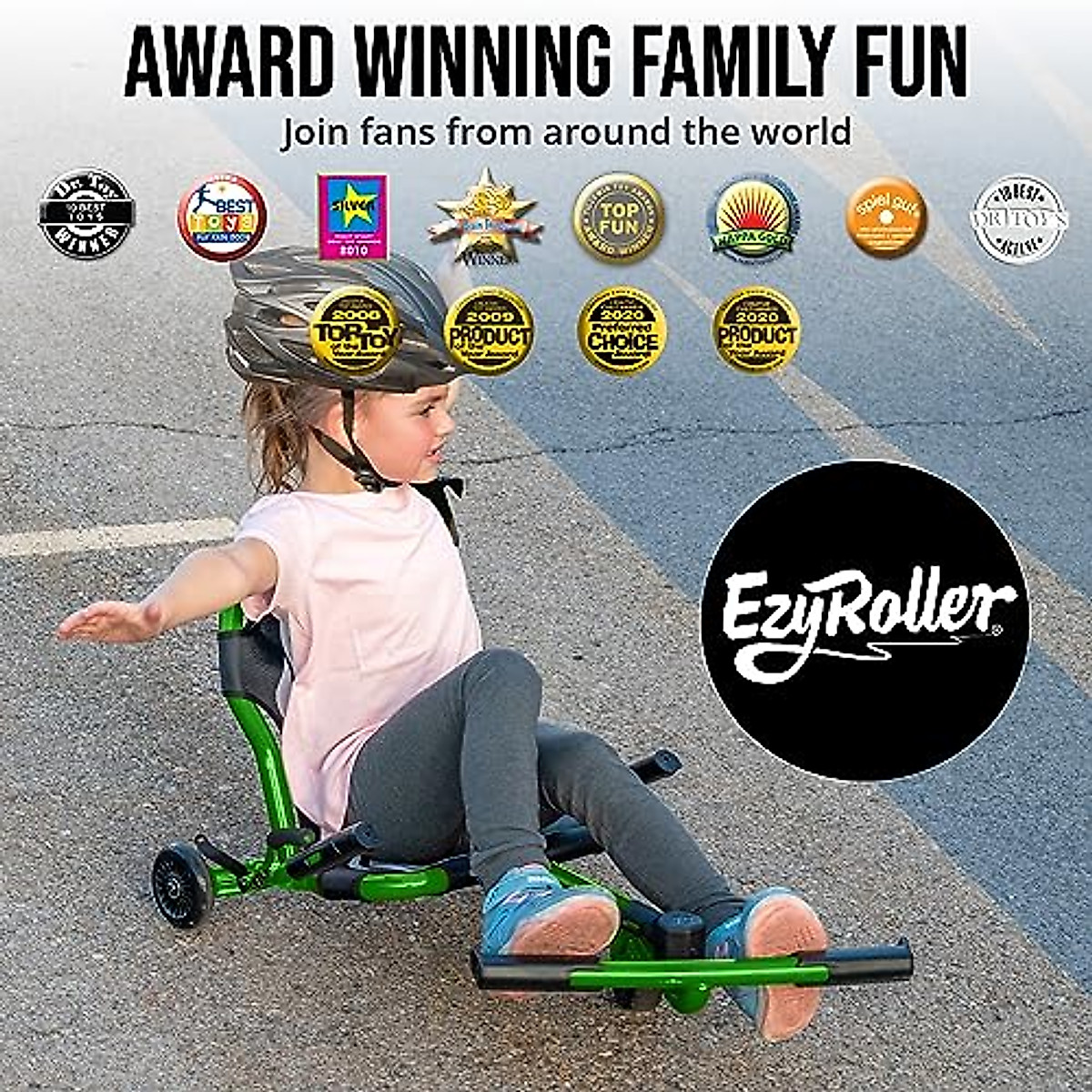 EzyRoller Classic X Ages 4+, 45lbs - 120lbs - Green