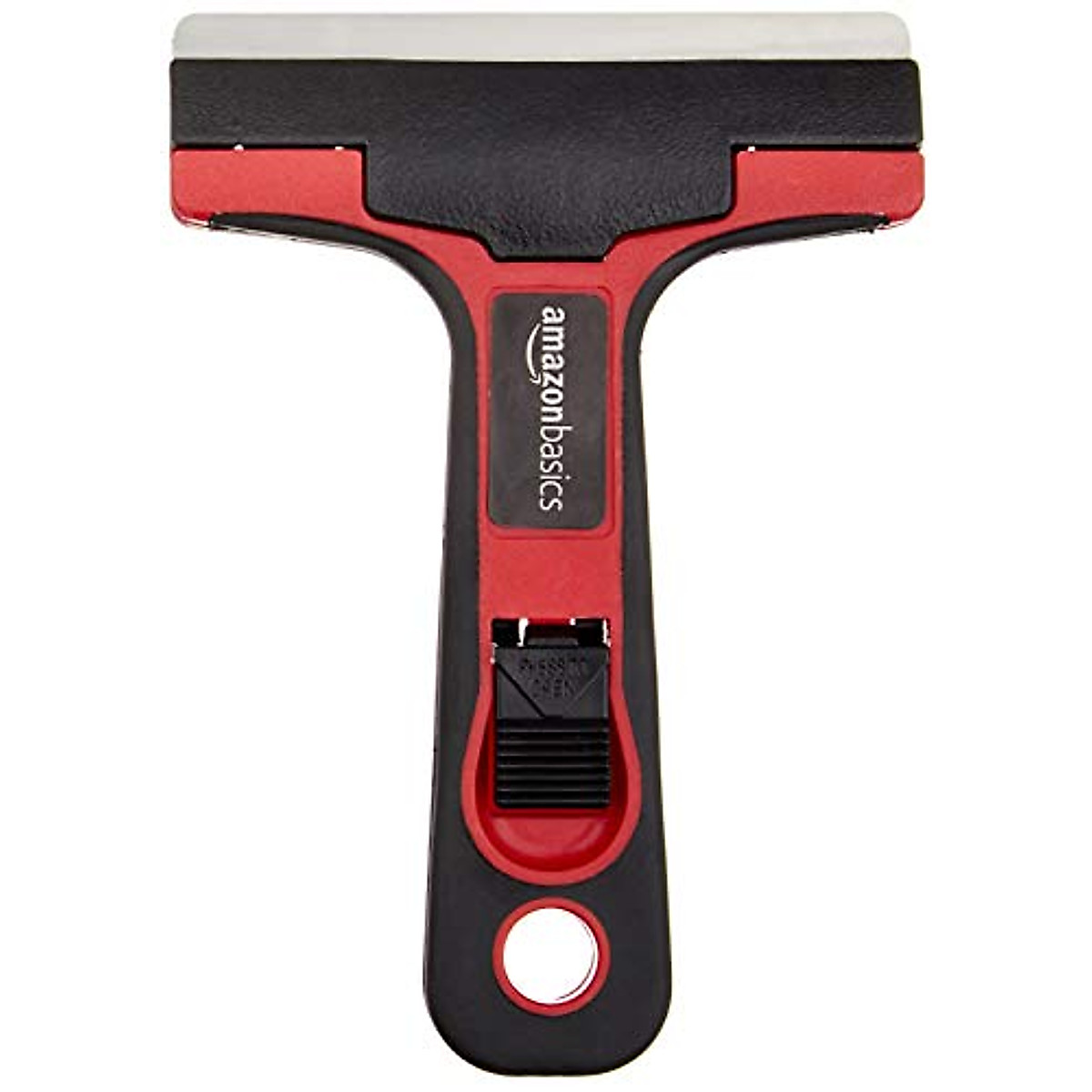 Amazon Basics 4" Glass and Tile Scraper with Soft Grip