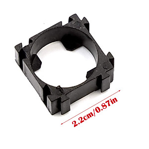 MGGi 100pcs 18650 Lithium Battery Cell Holder, Plastic Li-ion Battery Pack Bracket Safety Spacer Radiating Shell Storage Bracket Cylindrical Cell Battery Stand Cell Spacer for DIY Fixed Battery