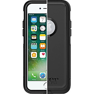 OtterBox Commuter Series Case for iPhone SE 3rd Gen (2022), iPhone SE 2nd (2020), iPhone 8, iPhone 7 (NOT Plus) - Non-Retail Packaging - Black