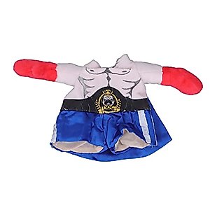 Tnfeeon Dog Clothes Dog Costume Halloween Costumes Pet Halloween Costume Warm Pet Costume Soft Plush Funny Clothing Cat Dog Boxing Suit for Party Daily