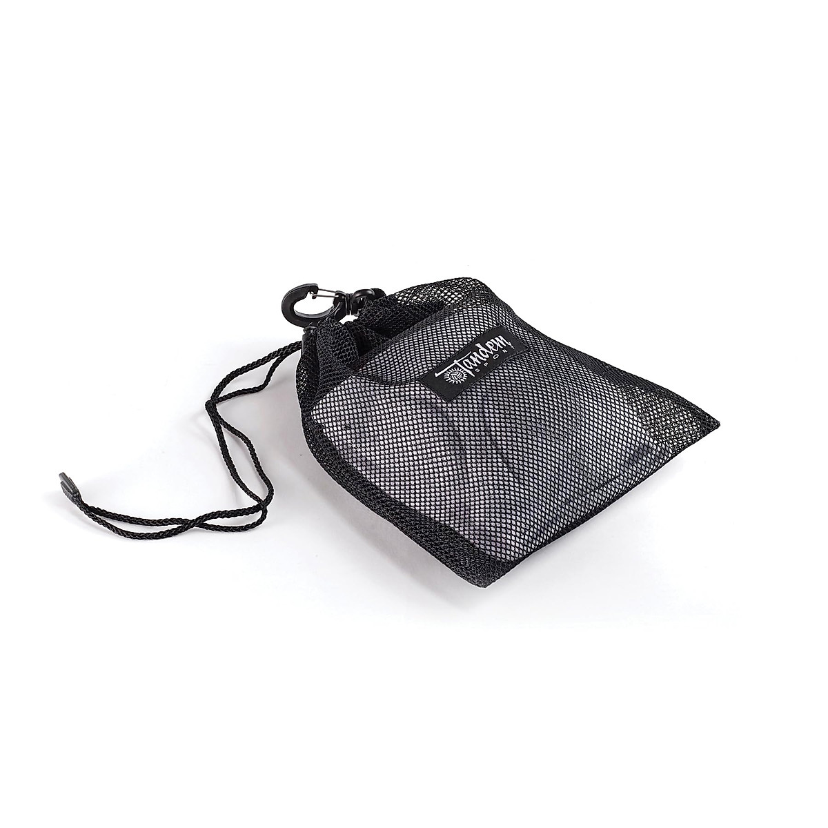 Tandem Sport Mesh Knee Pad Bag - Keep Volleyball Knee Pads Fresh - Air Dry Knee Pad Bag with Air Freshener Compartment - Use For Volleyball Gear or for Any Sport Equipment, Black