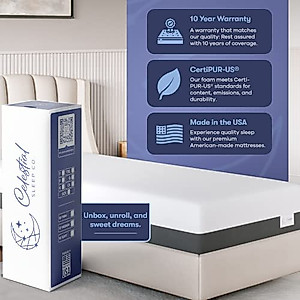 Celestial Sleep Co. Premium Memory Foam Mattress, 10 inch Medium - Twin XL