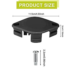 THTEN ACFHRL2 Polycarbonate Bladed and Trimmer Head, AC80RL3 Trimmer Spool Line & AC14HCA Spool Cap Compatible with Ryobi 18-Volt, 24-Volt & 40-Volt Trimmer (17 Pack)