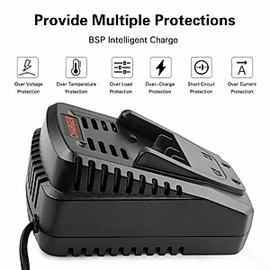JANRI AL1820CV AL1860CV Replacement Power Tool Charger for Bosch 14.4-18V Lithium Battery BC660 BC1880 BAT609 BAT609G BAT618 BAT618G BAT614 BAT612 BAT607 BAT607G
