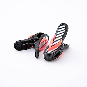 4 Pieces Towel Clips for Chairs Cruise Beach Towel Clips Beach Chair Clips Dolphin Flamingo Whale Watermelon (4 Pieces)