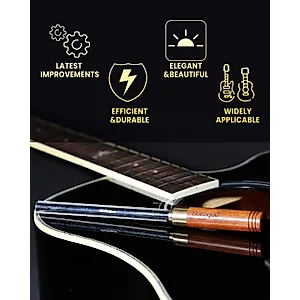 Baroque Fret Crowning Files Diamond, Guitar Fret Crown Dressing File, Fret Repairing Tools, Luthier Tools, Improved 3rd Generation, with 3 Sizes for Guitars, Ukuleles, Bass, Banjo, Mandolin