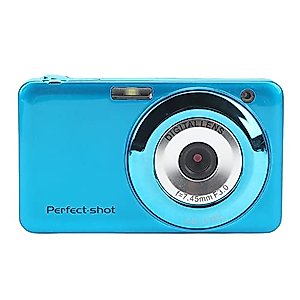 Digital Camera for Kids, 2.7in Camera ABS Metal 48MP High Definition 8X Optical Zoom Portable Digital Camera for Children Beginners (Blue)