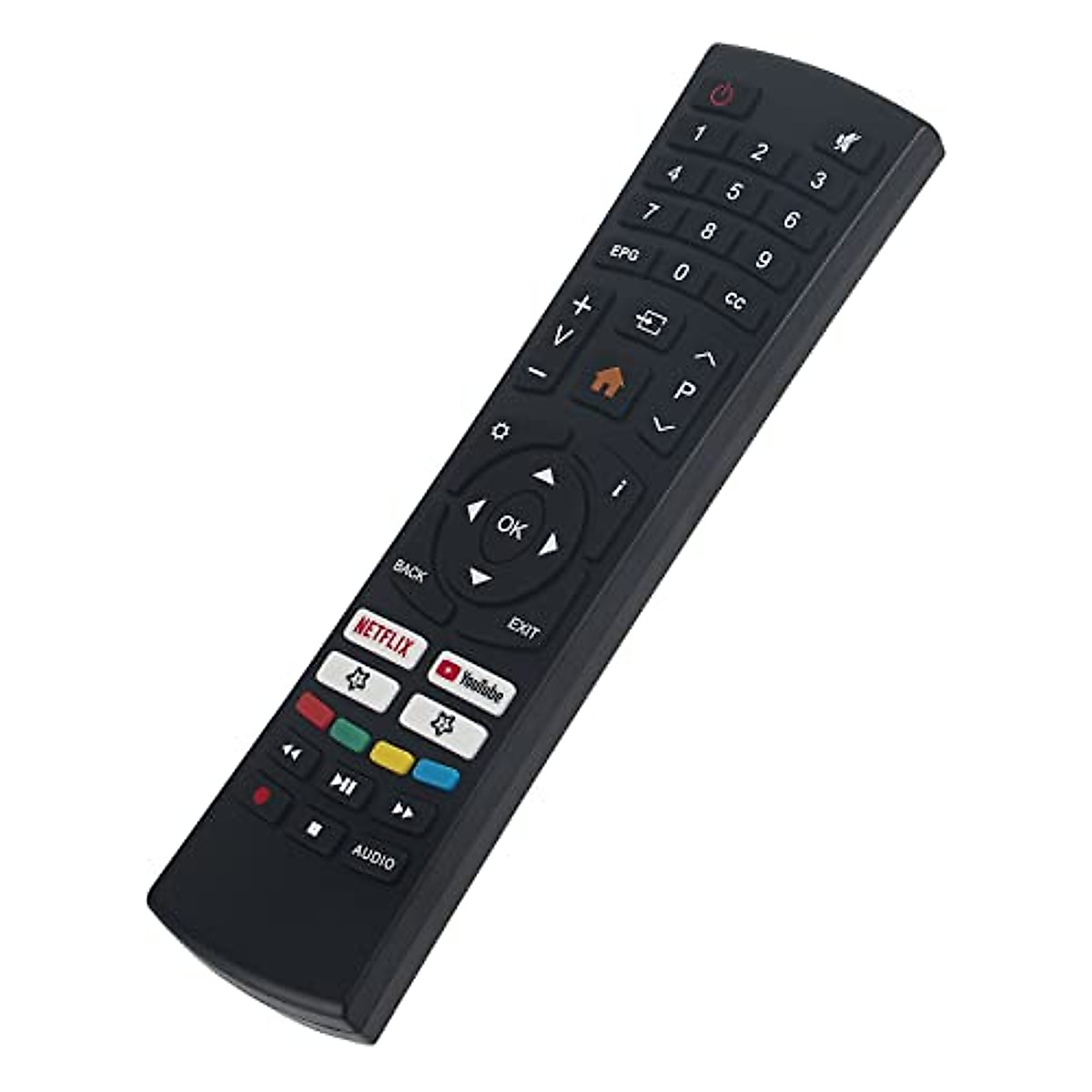 Replaced Remote fit for SANSUI Smart LED TV ES32S1N S32P28N S40P28FN Also Works for Caixun TV EC32S2N