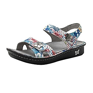 Alegria Womens Vienna Tropic Leather Sandal 8-8.5 M US