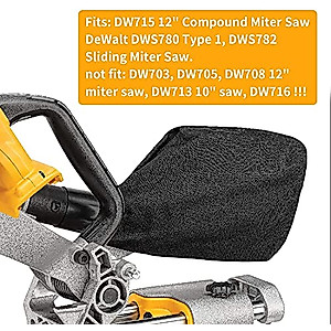 N126162 Miter Saw Dust Bag | table saw dust Collect Bag Fits Dewalt DW715 DW713 DW716 DW716XPS DWS782 DWS780 Miter Saw