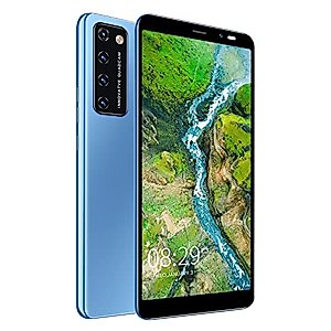 Android Smart Phone, 2022 HD Full Screen Phone Smart Phone Unlocked Mobile Phone, 5.45-inch Unlocked Smartphones, Dual SIM, 512MB ROM+4GB RAM, 2200mAh (Blue)