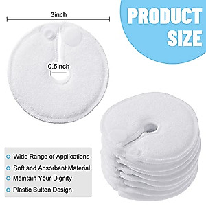 100 Pieces G Tube Button Pads Feeding Tube Pad Peritoneal Feeding Tube Supplies Abdominal G Tube Button Covers Feeding Tube Holder Peg Tube Supplies Soft Absorbent Button Pads Holder for Nursing Care