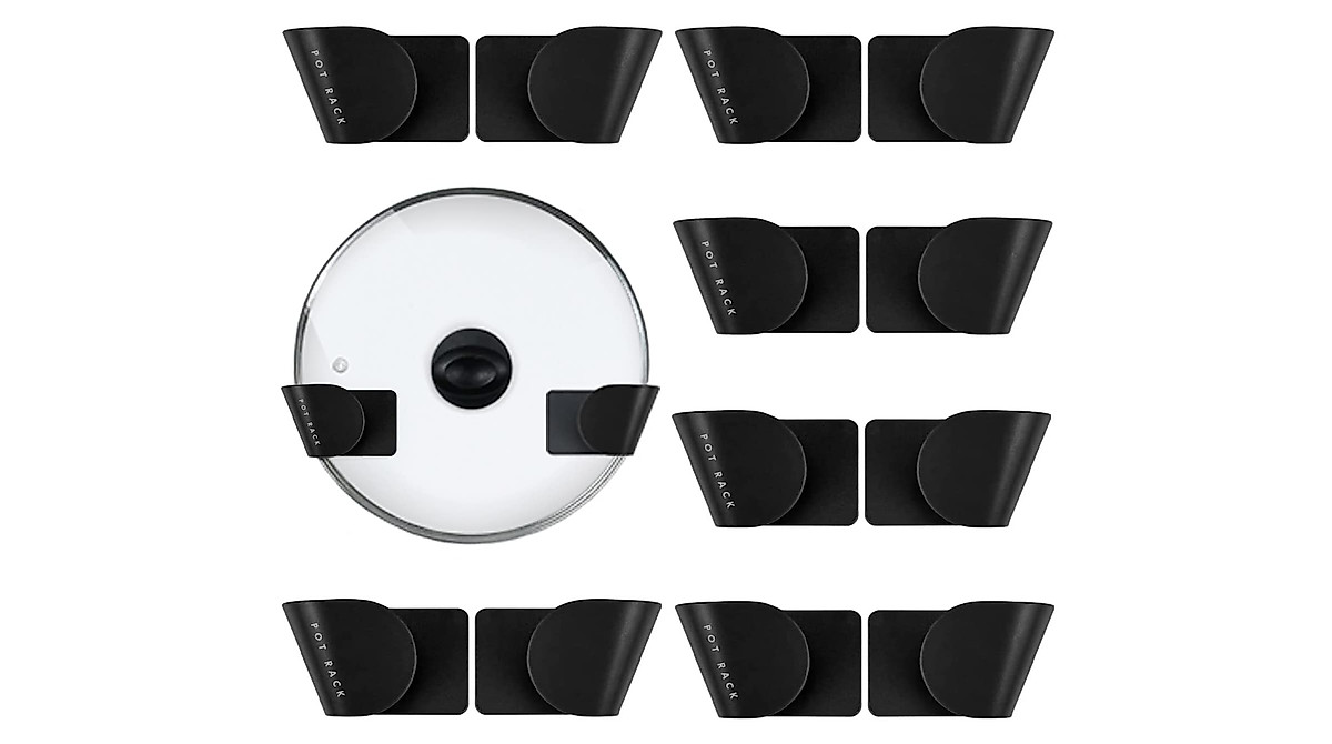 Organize Your Kitchen with FLANCCI Adjustable Pot Lid Holders (6 Pairs)