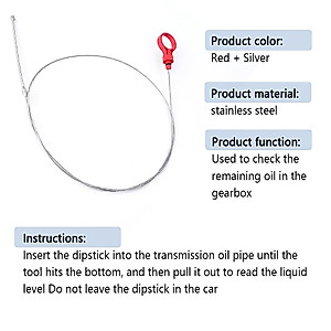 NHHC Automatic Transmission Dipstick Compatible with Jeep Dodge Chrysler with 2.7 3.5 3.6 3.7 5.7 6.1 6.4L Transmission Oil,OEM#8863B 9336 42RLE NAG1 Transmission Fluid Dipstick with O-Sealing Cap
