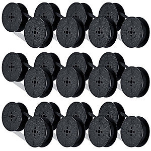 Honoson 12 Pairs Universal Typewriter Ribbon Twin Spool Typewriter Ribbon Twin Spool Replacement Pack for Most Typewriter (Black)