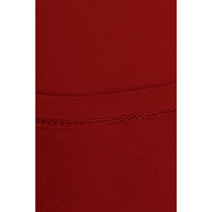 Leggings Depot Womens High Waist Legging - Pants with Buttery Soft 1 Inch Waistband, Tango Red (One Size Plus)