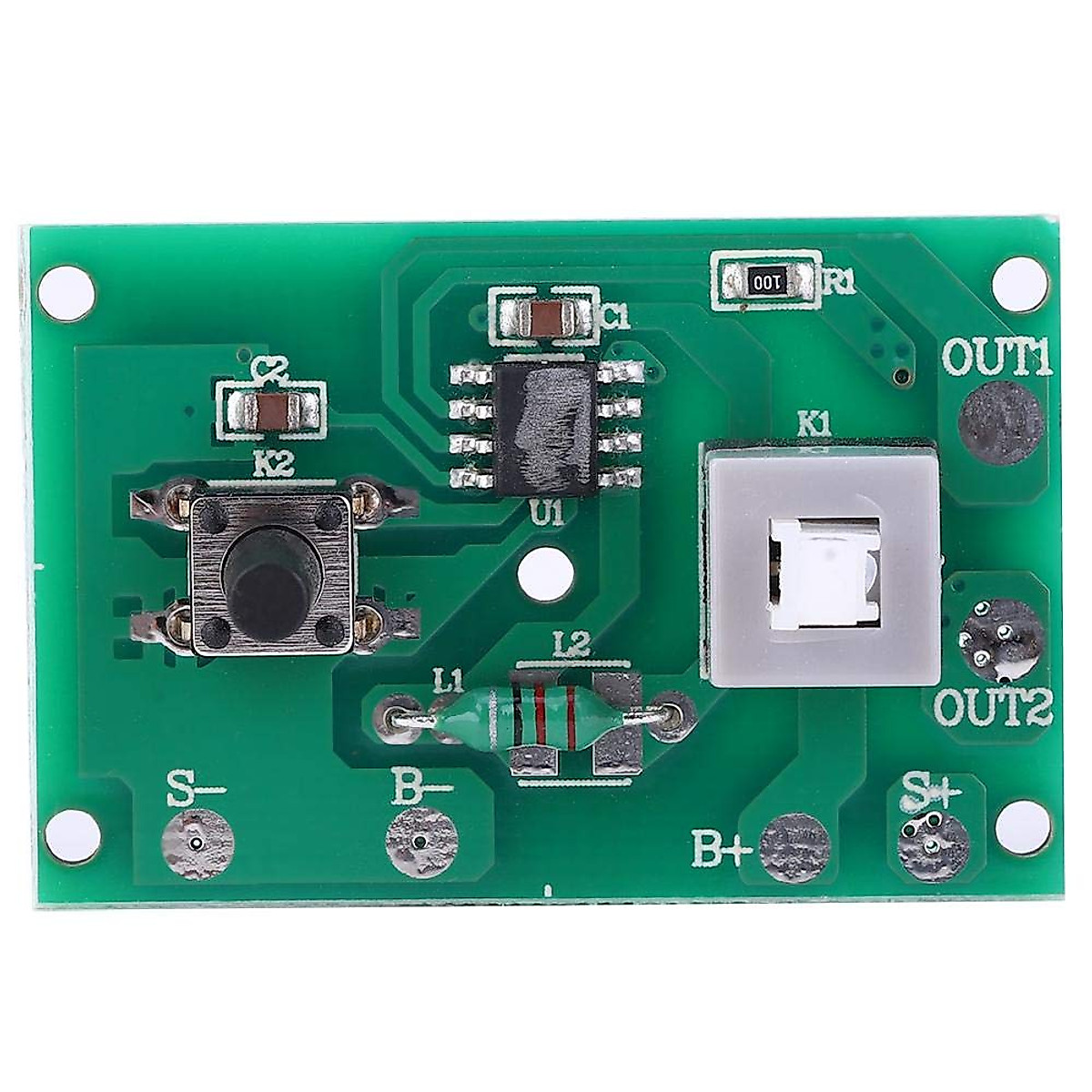 2Pcs Solar Lamp String Controller Module, Solar Lamp Controller Circuit Board with 8 Kinds Light Mode and Switch 1.2V 100mA