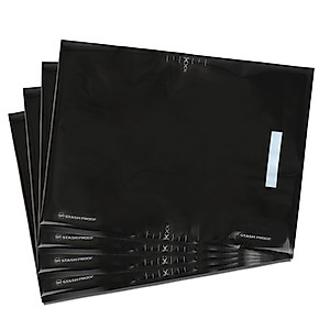Stash Proof Vacuum Seal Bags 15" x 20" (50 Count) 5.5 Mil (Black and Black) - BPA Free Commerical Grade Food Saver for Storage, Sous Vide, and Meal Prep Sealer Bag