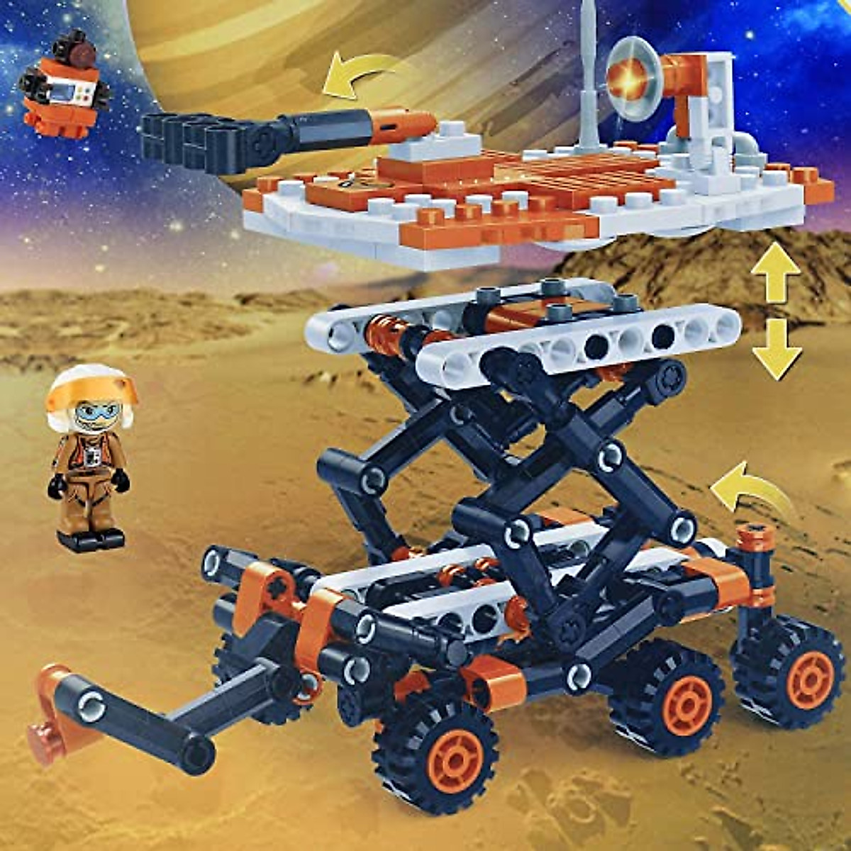 BanBao Toy Building Sets, Building Blocks Mars Rover Model Kit, Building Toys for Kids, Astronaut Toys, Space Toys for Boys 5-12, Collectibles New 2021 (265 Pieces)