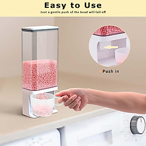 52.5 Oz Laundry Scent Beads Dispenser, Booster Beads Dispenser for Room Organization, Suitable for Salt, Dry Food, Rice &Washing Powder