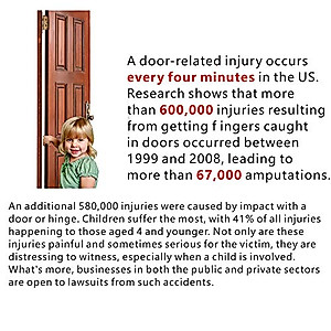 2 PCS Door Jam Shield Finger Pinch Guard for Baby Proofing, Kids, Door Pinch Guard, Cover Pinch Guard for 90 & 180 Degree Doors Frame & Baby Gate. 47.2" H, 6.7" W. 2 Pieces Set | Junesisters (2)