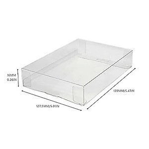CHILDMORY 10Pcs Clear Protective Box Case Display Sleeve Protector for 3DS Games Cartridge Box