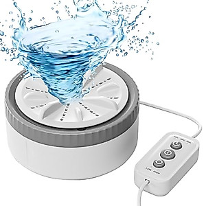 Portable Washing Machine USB Powered Mini Washer Turbine 3 Modes Travel Washing Machine for Business Trip, Home,Apartment, College Rooms, Portable Washing Machine