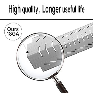 Kalomo 15" Grill Heat Plates Shield Burner Covers BBQ Gas Grill Replacement Parts for Front Avenue, Charbroil 463240904, 463261406, 463252105, Thermos 461230404, 461246804, Centro, Costco Kirkland