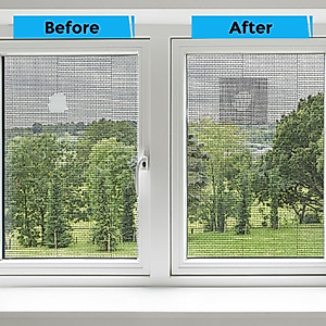 Secopad Black Window Screen Repair Tape, 2 in X 30 FT (360IN) Screen Repair Kit for Windows or Doors, Strong Adhesive Screen Patch Fiberglass Screen Tape Mesh Repair