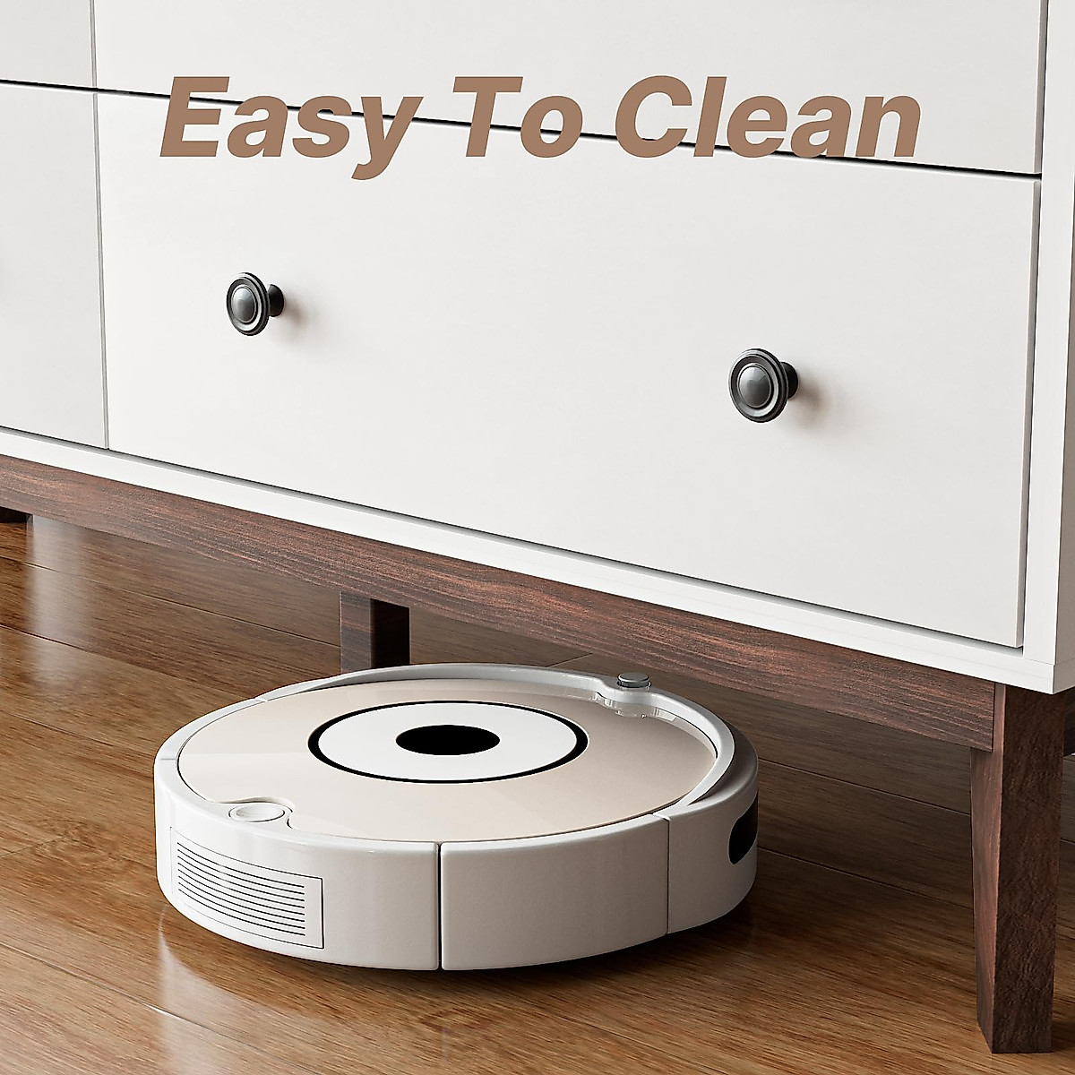 LYNSOM White Dresser for Bedroom, Modern 6 Drawer Double Dresser with Deep Drawers and Gold Knobs, Wood Storage Chest of Drawers for Living Room, Office