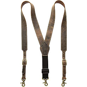 Nocona Belt Co. Men's Nocona USA Basic Suspender, Brown, Extra-Large