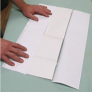 5 Pack - 11" x 24" Brodart Archival Fold-On Book Jacket Covers -- Center-Loading, Clear, Mylar, Adjustable