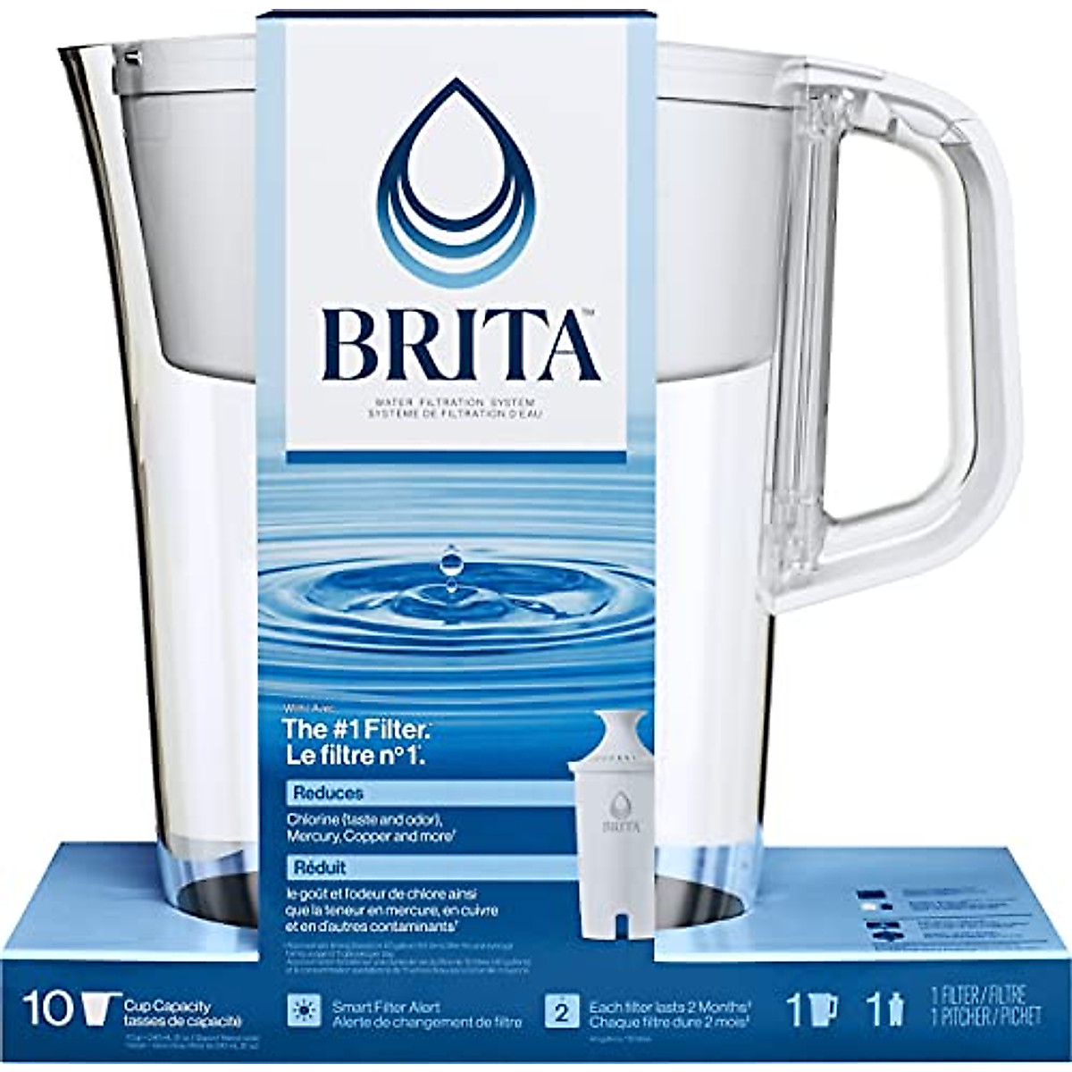 Brita Tahoe Pitcher Bright White 2/1ct