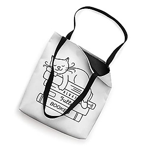 Always Fully Booked Cat Lover Tote Bag